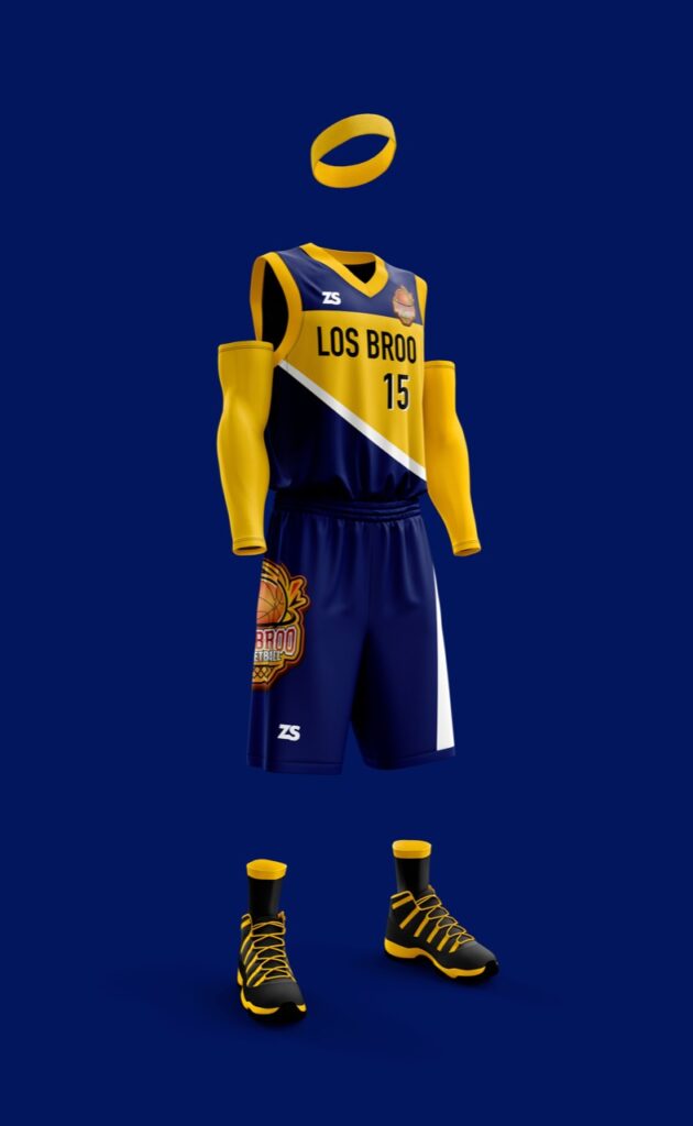 Equipo de Basketball Azul y Amarillo – Zeus-Sport